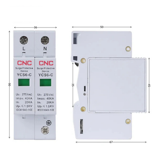 Buy DC SPD Cartridge for Surge Protection Systems & Solar Devices – CNC ...