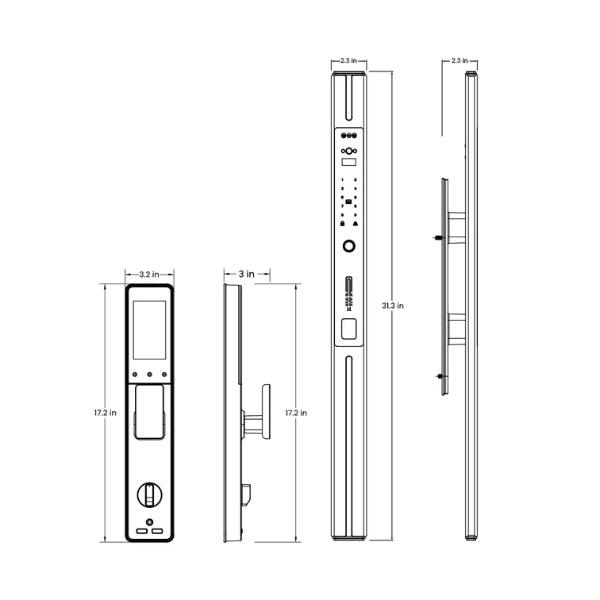 Okasha Smart Villa Door Lock – Advanced Fingerprint & Biometric Lock ...